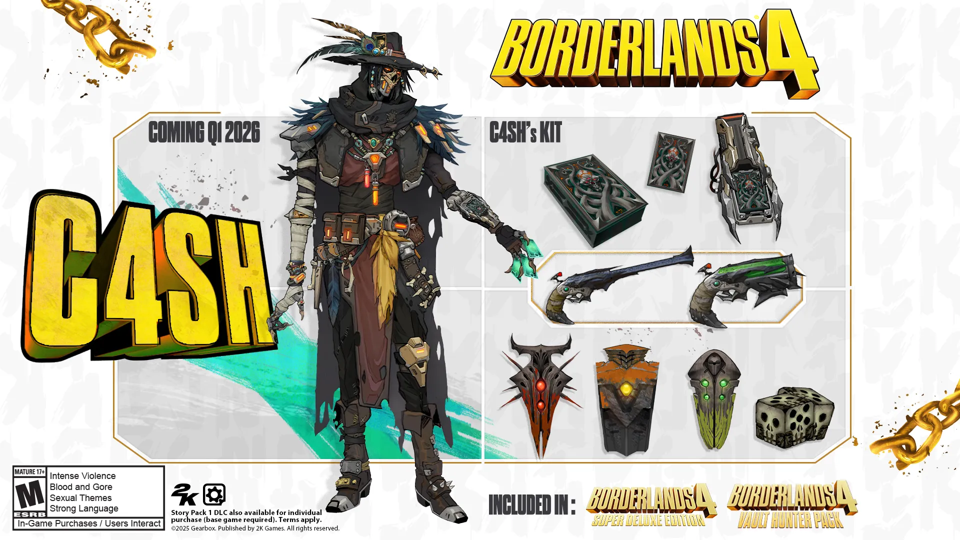 Meet The New Vault Hunter, C4SH, Coming To Borderlands® 4