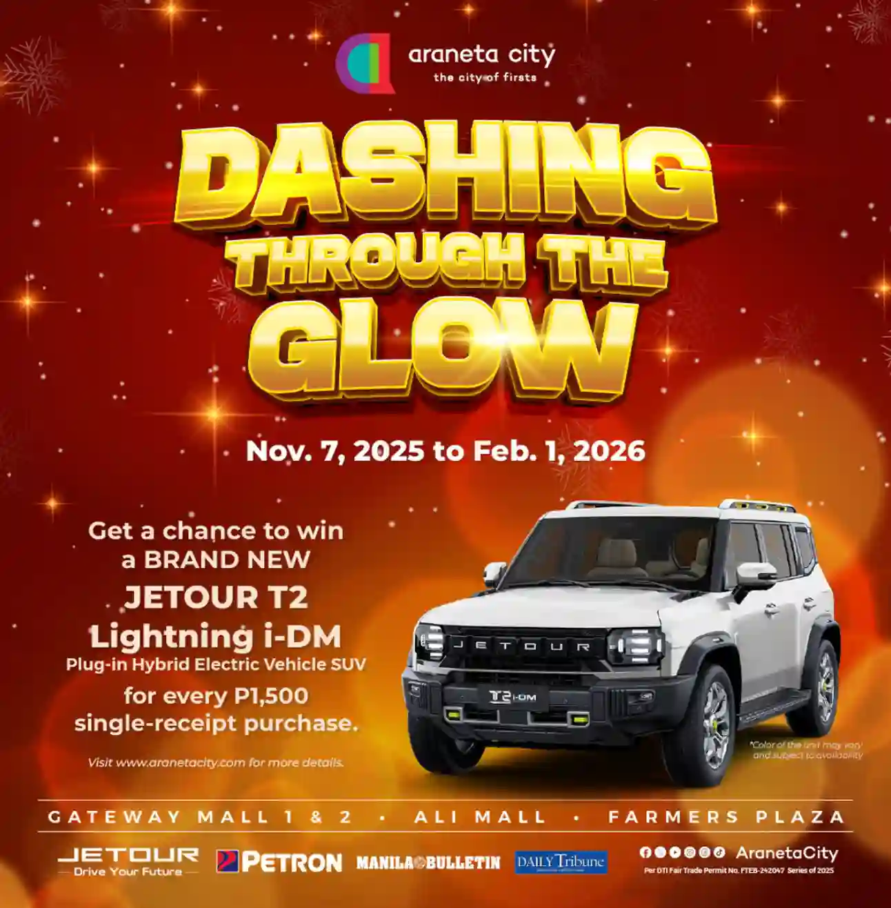 Dashing Through The Glow: Get A Chance To Win A BRAND NEW JETOUR T2 ...